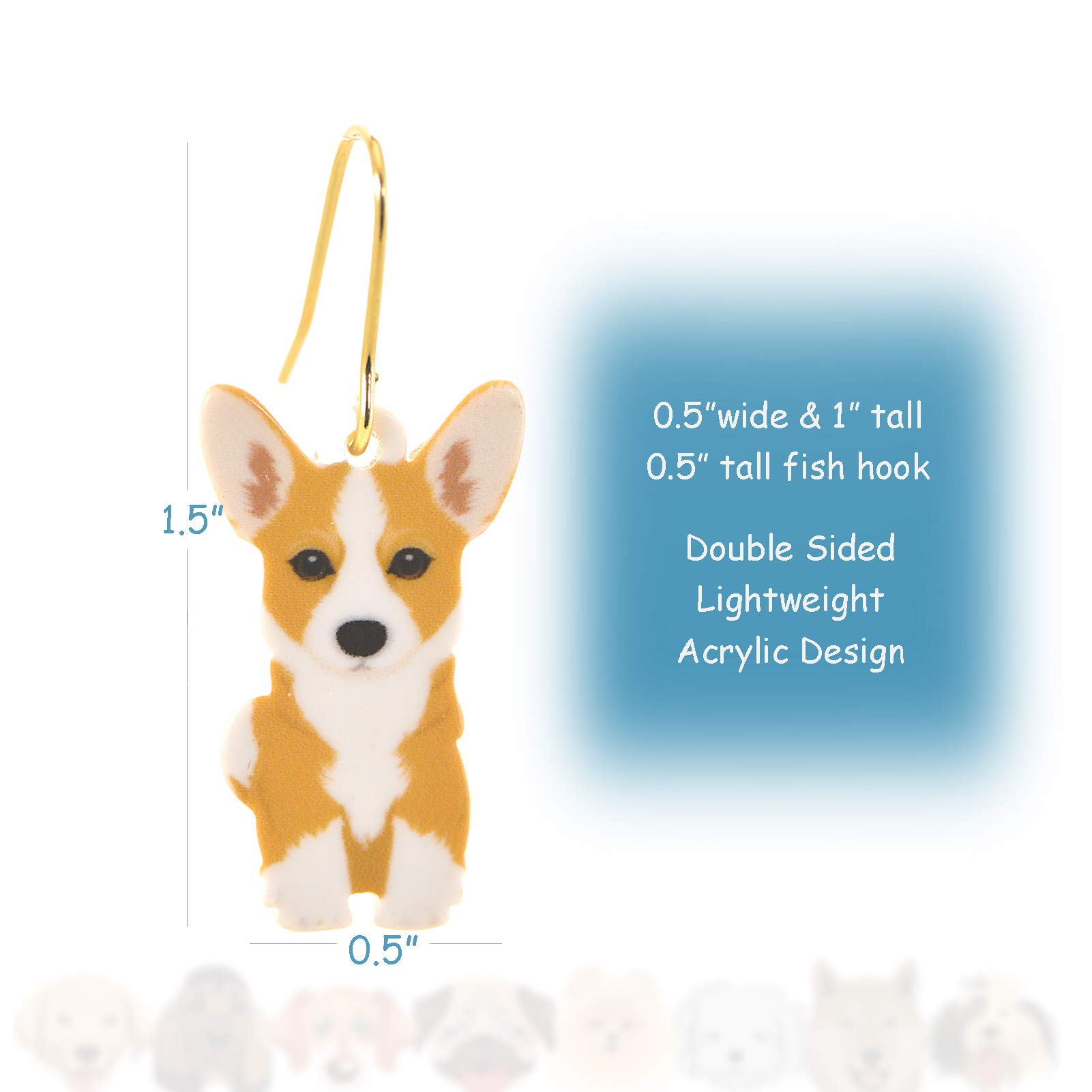 Spinningdaisy Pawing in Love Dog Earrings | Doggy Mom Essential Corgi