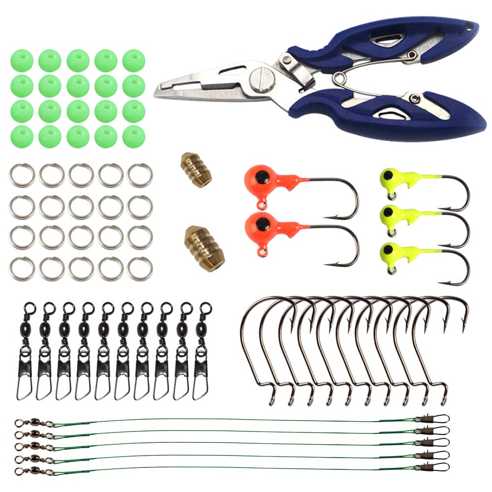 146pcs Fishing Lure Set Including Frog Lures Soft Fishing Lure Hard Metal Lure VIB Rattle Crank Popper Minnow Pencil Metal Jig Hook for Trout Bass Salmon with Free Tackle Box