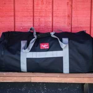 Rawlings | THROWBACK Duffle Equipment Bag | Baseball/Softball | Black