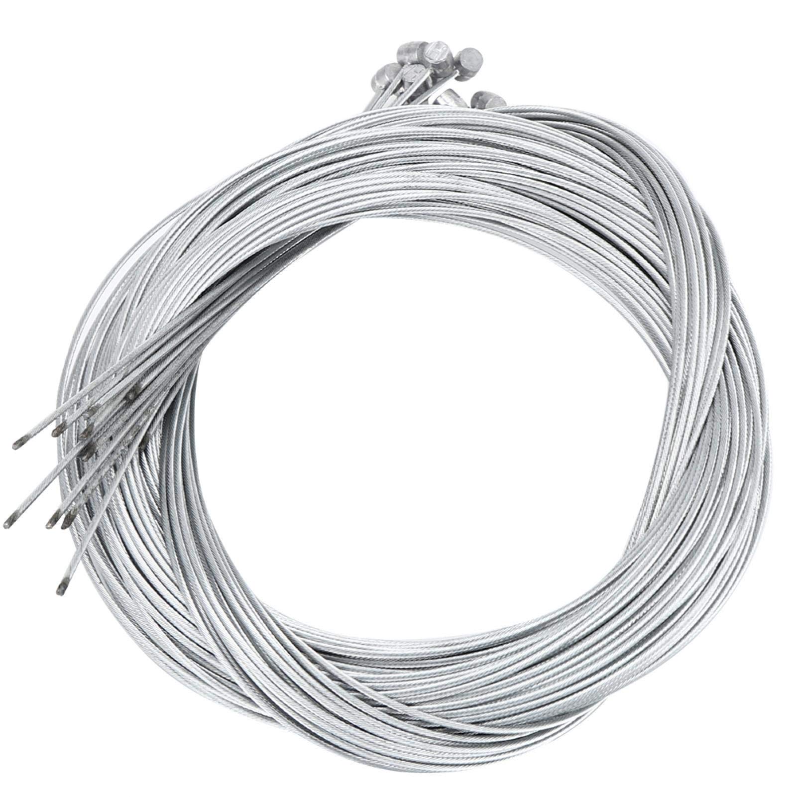 【𝐄𝐚𝐬𝐭𝐞𝐫 𝐏𝐫𝐨𝐦𝐨𝐭𝐢𝐨𝐧】 CHICIRIS 20PCS Premium Bike Brake Cable, 1.6mm Thick 20PCS 2.5M Length Electric Bicycle Brake Line, for Electric Scooter E-Bike Bicycle Modification Cycling Accessory