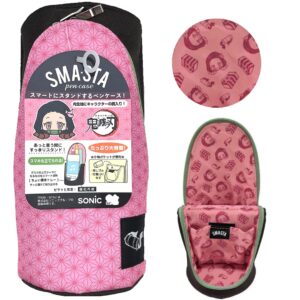 sun-star anime pencil case nezuko standing pen, makeup pouch, phone stand