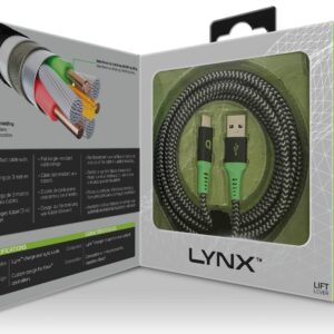 Bionik Lynx: 10-Ft Type-A To Type-C Premium Cable for Xbox Series X/S -Tangle Resistant, Reinforced With Kevlar