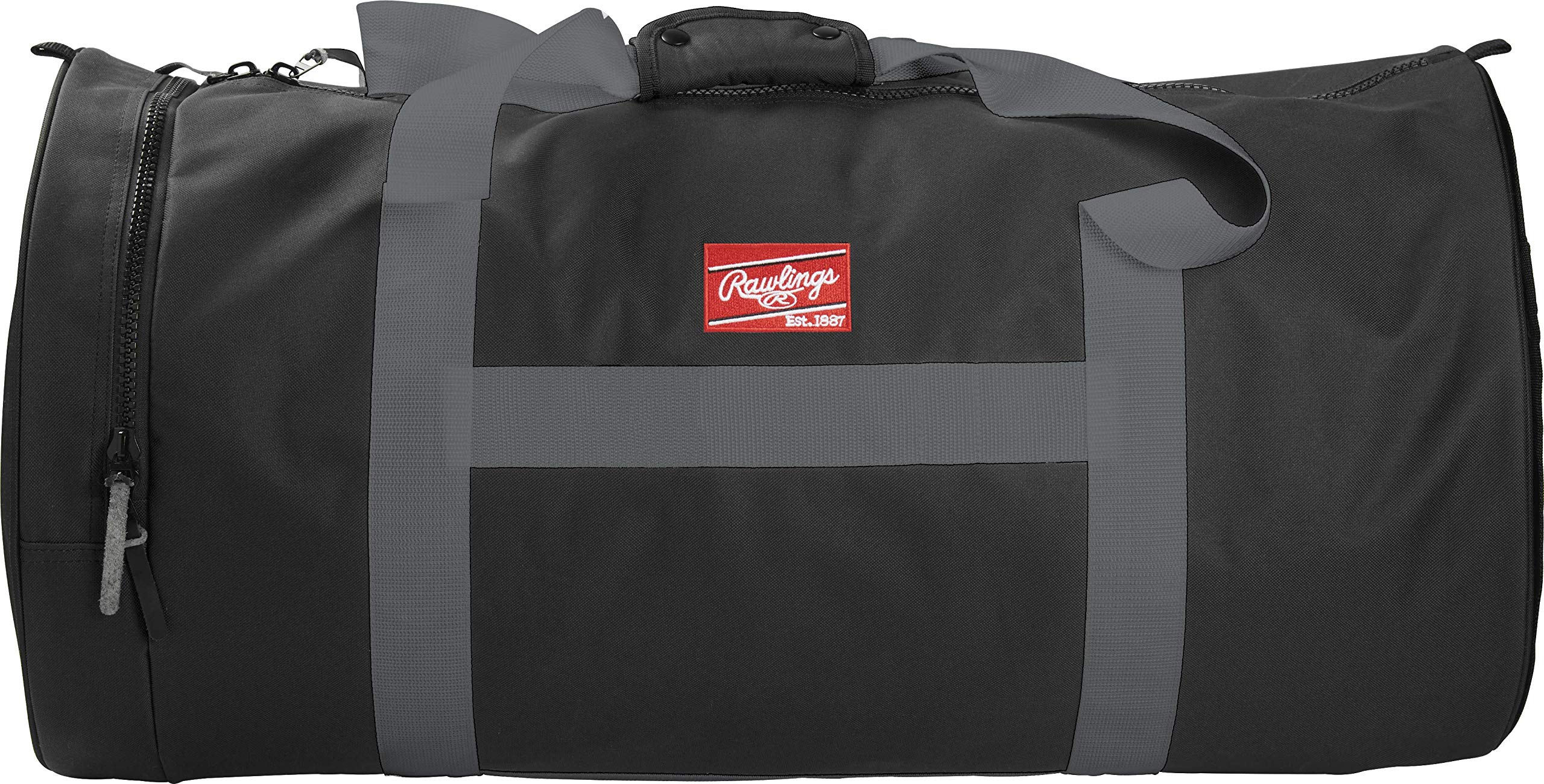 Rawlings | THROWBACK Duffle Equipment Bag | Baseball/Softball | Black