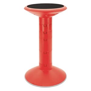 storex active tilt stool – ergonomic seating for flexible office space and standing desks, adjustable 12-24 inch height, red (00324u01c)