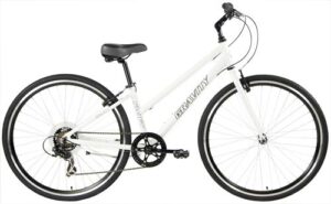 gravity swift x4 8 speed adventure hybrid flat bar road bike (blue, 16 ladies fits riders 5' 5" to 5' 11")