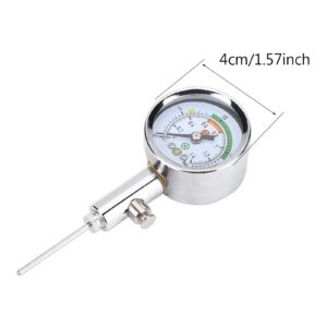 Vbestlife Ball Pressure Gauge, Air Pressure Gauge Barometer Tool Adjust The Pressure for Basketball Football Volleyball