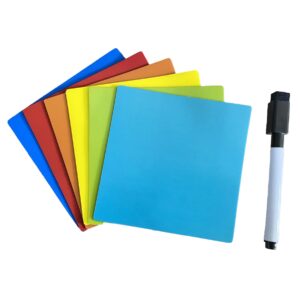 dry erase sticky notes reusable - reusable dry erase stickers non-magnetic whiteboard stickers for wall, pc, wood, bricks