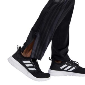 adidas Men's Essential Tricot Zip Pants (Large, Black/Carbon/Black)