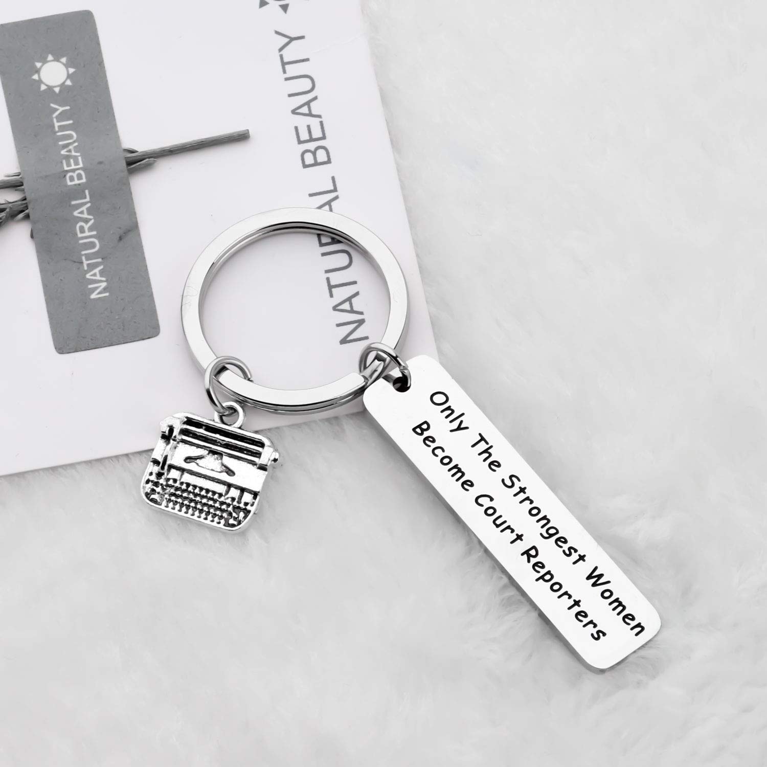 WSNANG Court Reporter Gift Only The Strongest Women Become Court Reporters Keychain Stenographer Gift (Court Reporters KC)