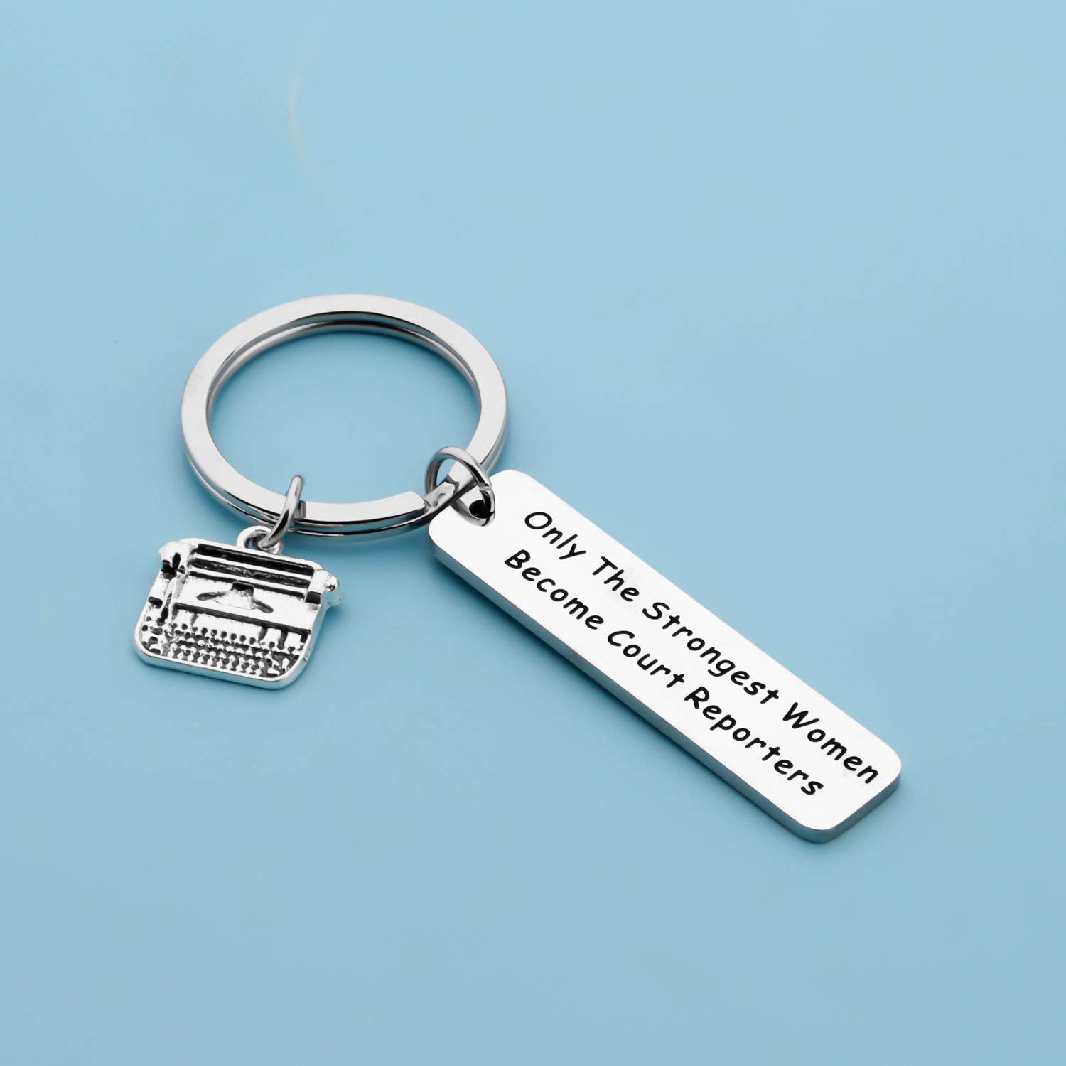 WSNANG Court Reporter Gift Only The Strongest Women Become Court Reporters Keychain Stenographer Gift (Court Reporters KC)