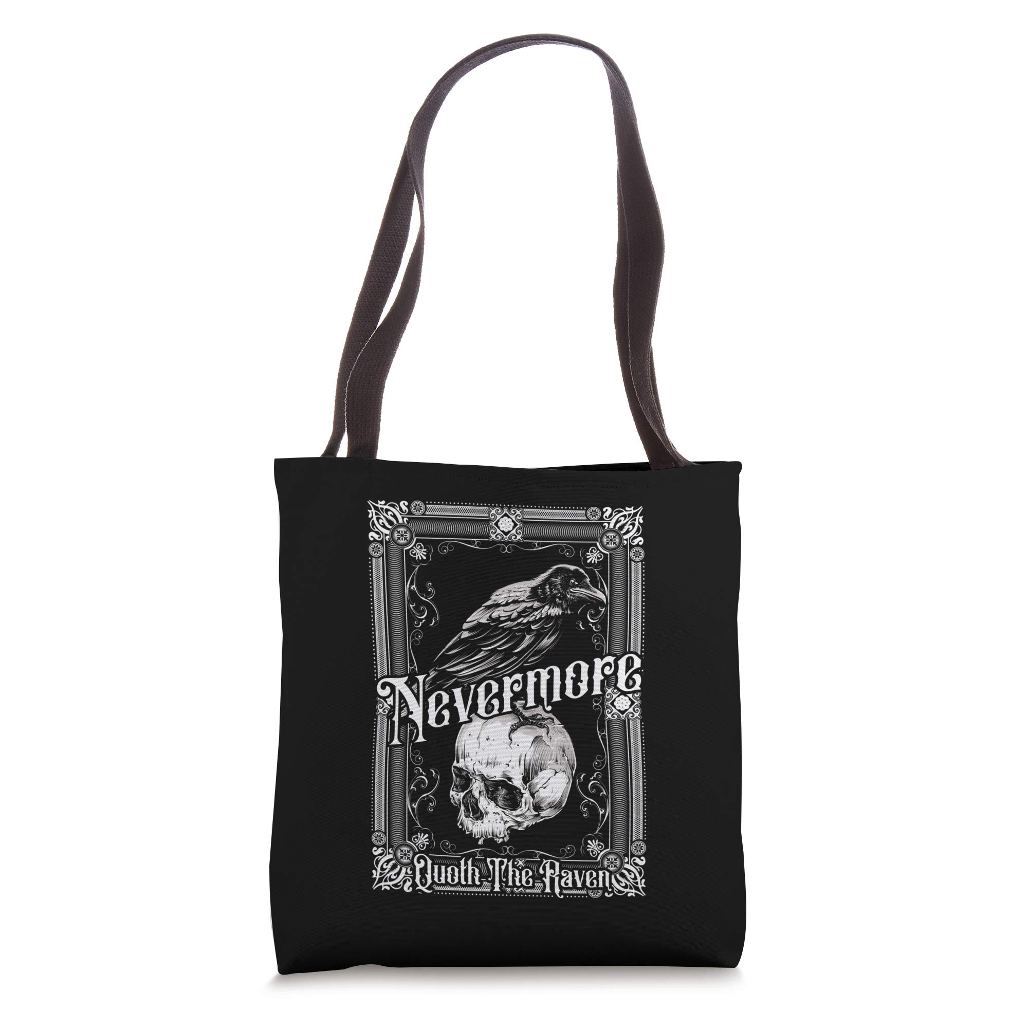 Edgar Allan Poe Nevermore Quoth The Raven Tote Bag