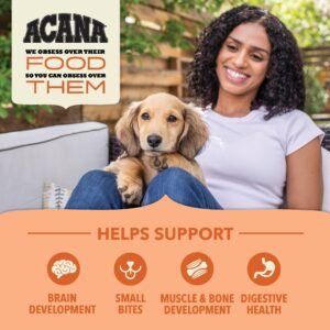 ACANA Wholesome Grains Dry Dog Food, Puppy Recipe, Real Chicken, Eggs and Turkey Dog Food Recipe, 11.5lb