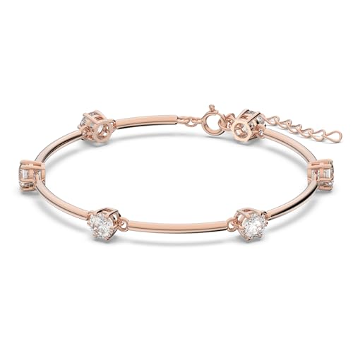 Swarovski Constella Bangle Bracelet, Delicate Clear Crystals on a Rose-Gold Tone Finish Setting, Part of the Swarovski Constella Collection