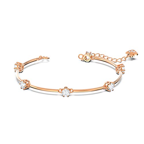 Swarovski Constella Bangle Bracelet, Delicate Clear Crystals on a Rose-Gold Tone Finish Setting, Part of the Swarovski Constella Collection