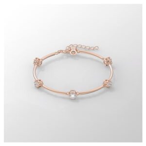 Swarovski Constella Bangle Bracelet, Delicate Clear Crystals on a Rose-Gold Tone Finish Setting, Part of the Swarovski Constella Collection