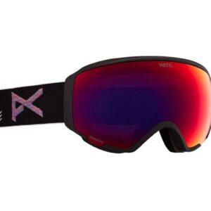 Anon Women's WM1 Goggles with Spare Lens, Waves / Perceive Sunny Red