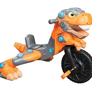 Little Tikes Chompin' Dino Trike, Outdoor Indoor Ride On Toy w/Dinosaur Sounds Roars, Adjustable Seat, Rugged Wheels- Kids Gift, for Toddler Boys & Girls Ages 3 4 5+ Years Old, Large