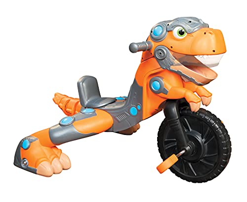 Little Tikes Chompin' Dino Trike, Outdoor Indoor Ride On Toy w/Dinosaur Sounds Roars, Adjustable Seat, Rugged Wheels- Kids Gift, for Toddler Boys & Girls Ages 3 4 5+ Years Old, Large