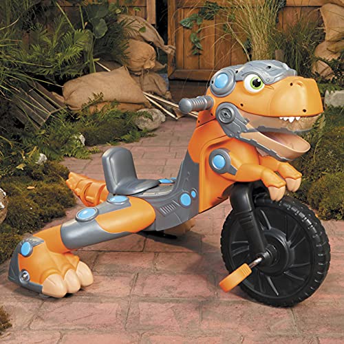 Little Tikes Chompin' Dino Trike, Outdoor Indoor Ride On Toy w/Dinosaur Sounds Roars, Adjustable Seat, Rugged Wheels- Kids Gift, for Toddler Boys & Girls Ages 3 4 5+ Years Old, Large