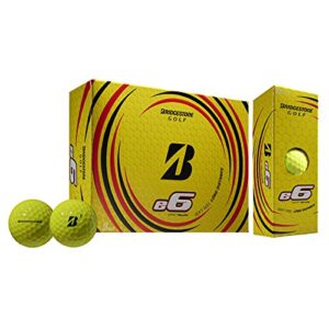 bridgestone 2021 e6 golf balls (one dozen), yellow