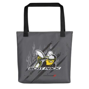 dodge scat pack with treads premium tote bag