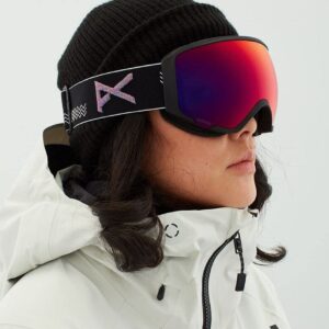 Anon Women's WM1 Goggles with Spare Lens, Waves / Perceive Sunny Red