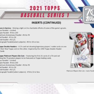 Topps 2021 Series 1 Baseball Hanger Pack