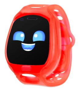 little tikes tobi 2 robot red smartwatch- 2 cameras, interactive robot, games, videos, selfies, pedometer & more, touchscreen, parental control- stem gifts, for kids boys girls 6 7 8+