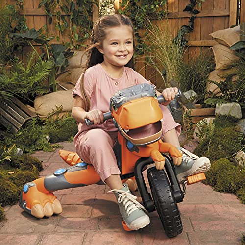 Little Tikes Chompin' Dino Trike, Outdoor Indoor Ride On Toy w/Dinosaur Sounds Roars, Adjustable Seat, Rugged Wheels- Kids Gift, for Toddler Boys & Girls Ages 3 4 5+ Years Old, Large