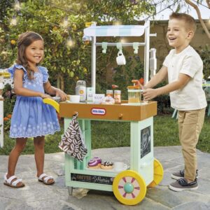 Little Tikes® 2-in-1 Café Cart Pretend Food Cooking Toy Role Play Kitchen Playset for Multiple Kids and Toddlers