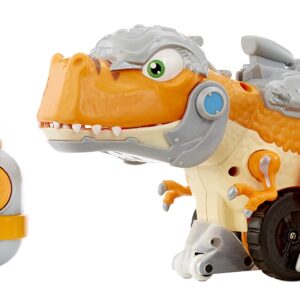 Little Tikes T-Rex Strike RC Remote Control Chompin' Dinosaur Toy Vehicle Car with Full 360 Degree Spins That Roars, Plays Music and SFX- Gifts for Kids, Toys for Boys & Girls Ages 4 5 6+ Years Old