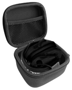 fitsand hard case compatible for act fire shooting earmuffs electronic shooting hearing ear protection black