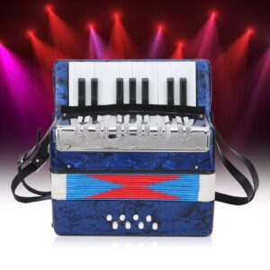 Kids Accordion, Professional Accordian Toy 17 Key 8 Bass Piano Accordion for Students, Beginner Accordion Mini Musical Instruments for Boys & Girls Music Lovers