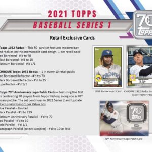 Topps 2021 Series 1 Baseball Hanger Pack