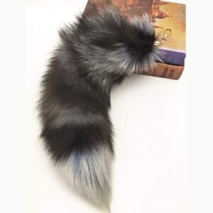 ASkinds Fox Tail Keychain Fox Tail Fur Keyring Soft Fluffy Bag Hanging Charm Pendant Key Handbag Pendant Accessories Gift for Women