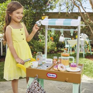 Little Tikes® 2-in-1 Café Cart Pretend Food Cooking Toy Role Play Kitchen Playset for Multiple Kids and Toddlers