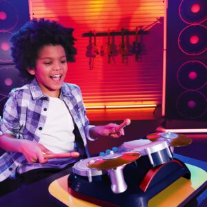 Little Tikes My Real Jam First Concert Set with Electric Guitar, Drum and Keyboard, 4 Play Modes, and Bluetooth Connectivity - for Kids Ages 3+