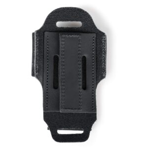 Levy's Leathers Wireless Transmitter Bodypack Holder; Black Leather (MM14-BLK)