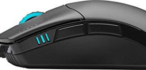 CORSAIR SABRE RGB PRO CHAMPION SERIES FPS/MOBA Gaming Mouse - Ergonomic Shape for Esports and Competitive Play - Ultra-Lightweight 74g - Flexible Paracord Cable,Black