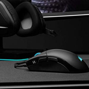 CORSAIR SABRE RGB PRO CHAMPION SERIES FPS/MOBA Gaming Mouse - Ergonomic Shape for Esports and Competitive Play - Ultra-Lightweight 74g - Flexible Paracord Cable,Black