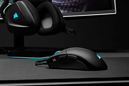 CORSAIR SABRE RGB PRO CHAMPION SERIES FPS/MOBA Gaming Mouse - Ergonomic Shape for Esports and Competitive Play - Ultra-Lightweight 74g - Flexible Paracord Cable,Black