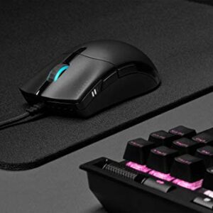 CORSAIR SABRE RGB PRO CHAMPION SERIES FPS/MOBA Gaming Mouse - Ergonomic Shape for Esports and Competitive Play - Ultra-Lightweight 74g - Flexible Paracord Cable,Black