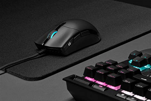 CORSAIR SABRE RGB PRO CHAMPION SERIES FPS/MOBA Gaming Mouse - Ergonomic Shape for Esports and Competitive Play - Ultra-Lightweight 74g - Flexible Paracord Cable,Black