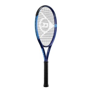 dunlop sports fx team 270 pre-strung tennis racket, 1/4 grip, blue