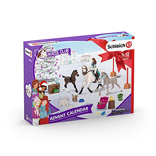 Schleich Horse Club, 24-Piece Playset, Horse Toys for Girls and Boys 5-12 years old, Advent Calendar 2021