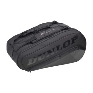 dunlop sports 2021 cx-performance 8-racket thermo tennis bag, black/black