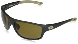 under armour mens under armour male style ua 0004/s sunglasses, green/polarized brown, 65mm 16mm us