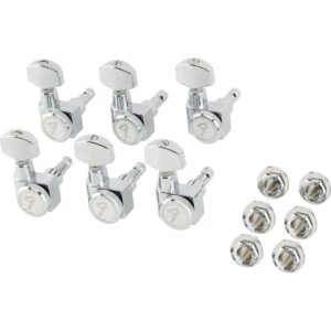 fender deluxe locking all short post guitar tuners, chrome