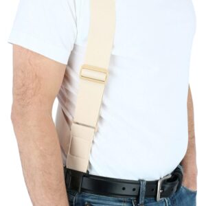 Perry Suspenders Men's Ultra Soft Undergarment Trucker Suspenders,Regular,Beige,Ps-ug200reg-bge-reg