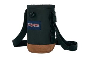 jansport kitsack water bottle holder carrier with sling strap - black